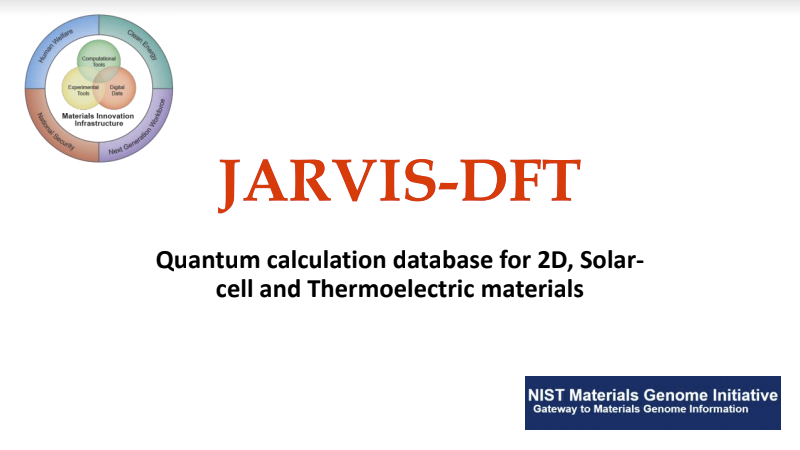 JARVIS-DFT | NIST