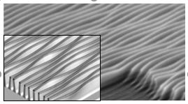 SEM and stochastic simulation of stressed low-K dielectric lines