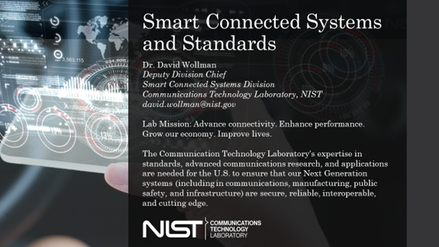 NIST Leader Presents on Smart Connected Systems Research and Standards ...