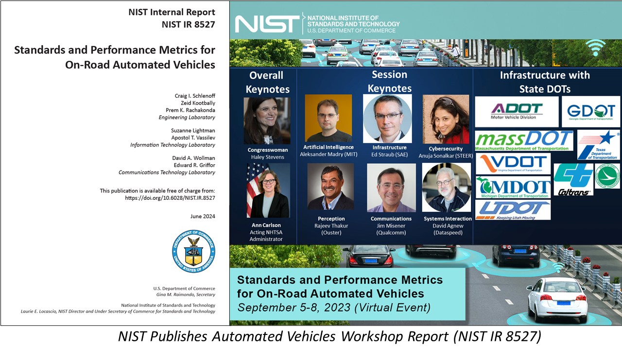 NIST Publishes Automated Vehicles Workshop Report | NIST