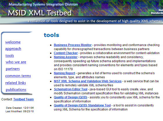 MSID XML Testbed | NIST