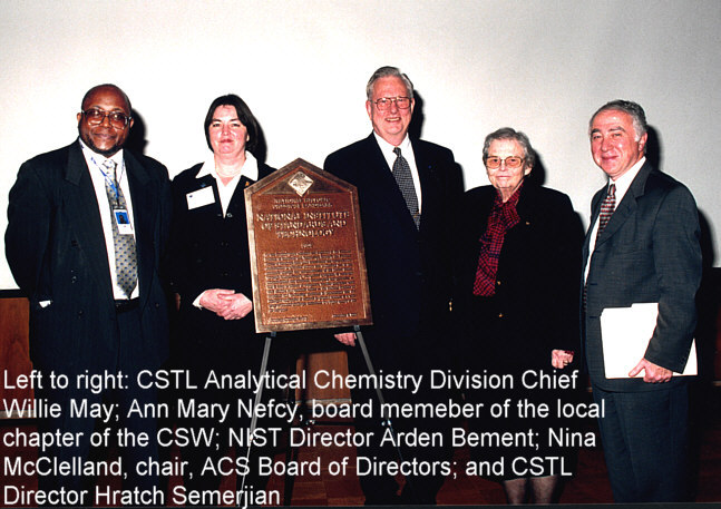 American Chemical Society Landmark Designation of NIST | NIST