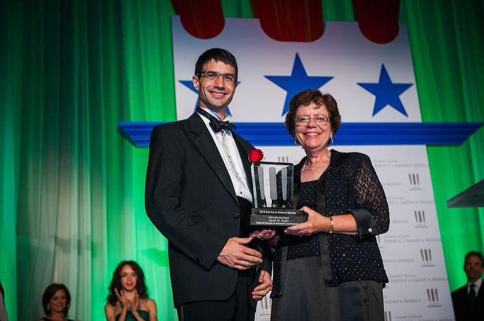 Jacob Taylor receives Samuel J. Heyman Service to America Medal