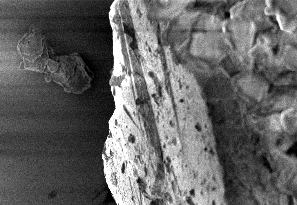 microscopic moon dust