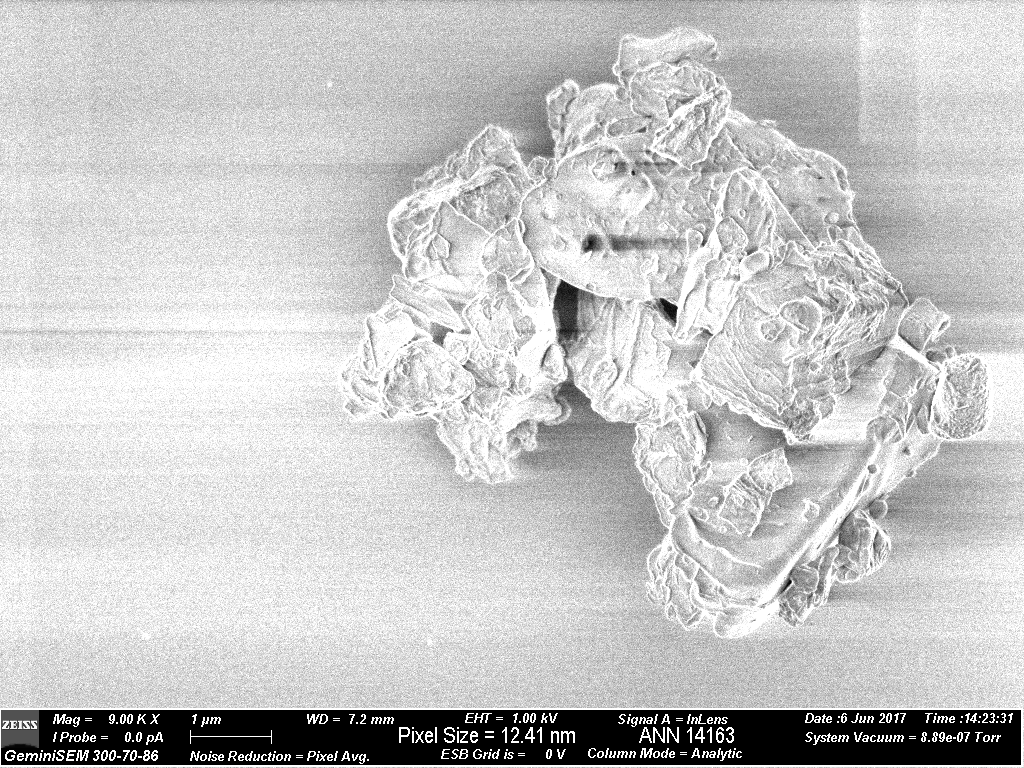 microscopic moon dust