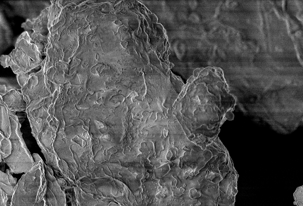 microscopic moon dust
