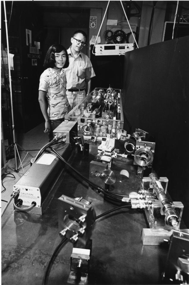 Jan Hall with Colleague in 1977