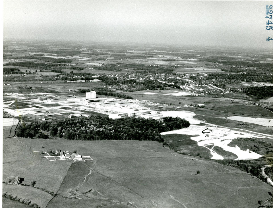 Aerial view of NBS Gaithersburg campus, 1964. Aerial view of NBS Gaithersburg campus, 1964.