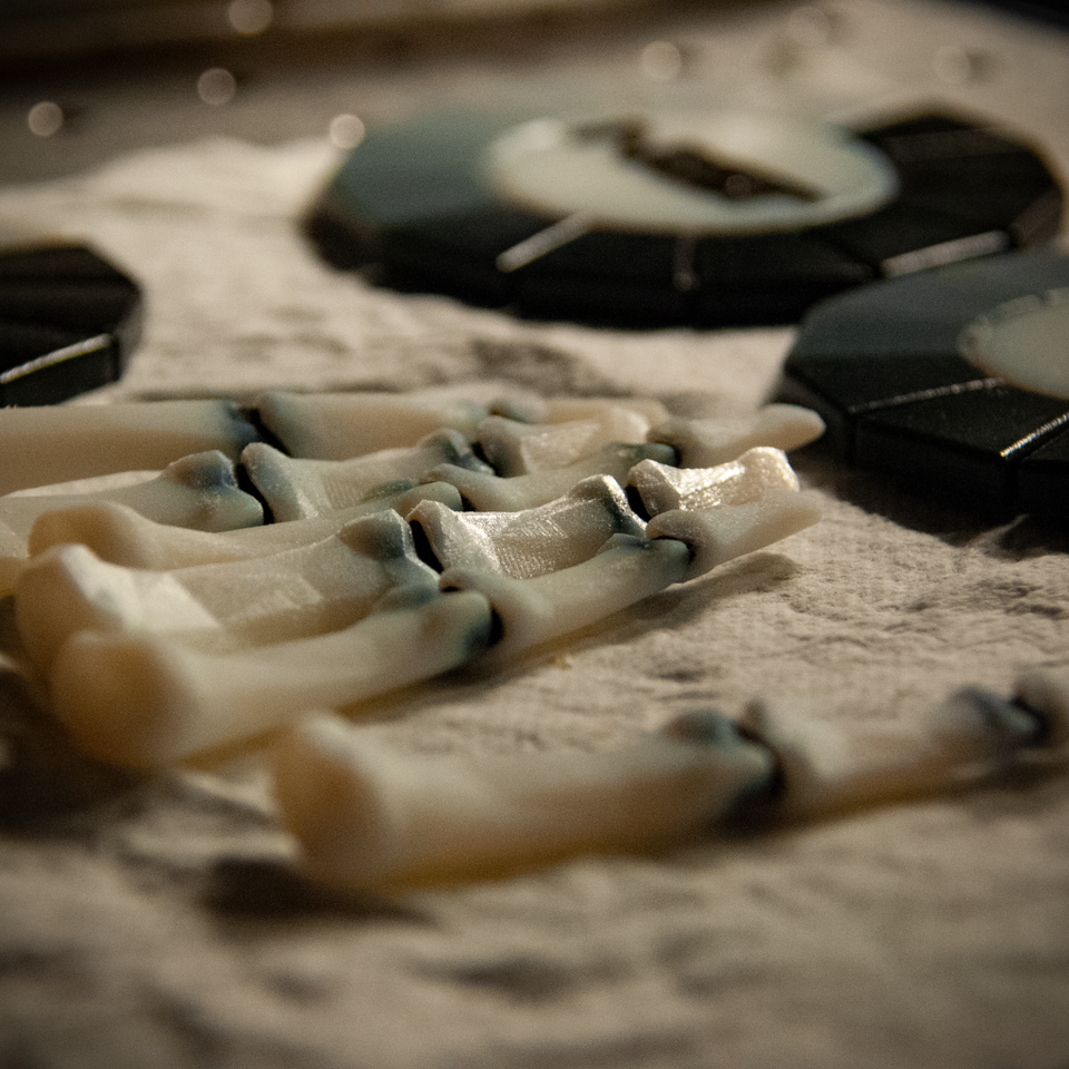 Finger bones for fingerprint analysis