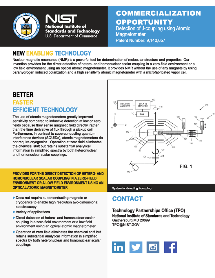 Detection Of J Coupling Using Atomic Magnetometer
