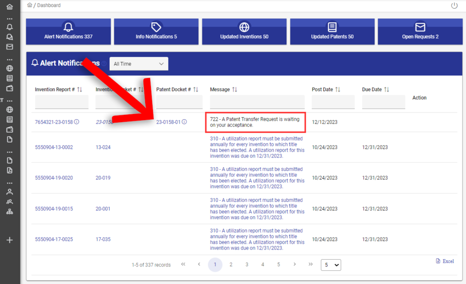 Patent transfer request 1