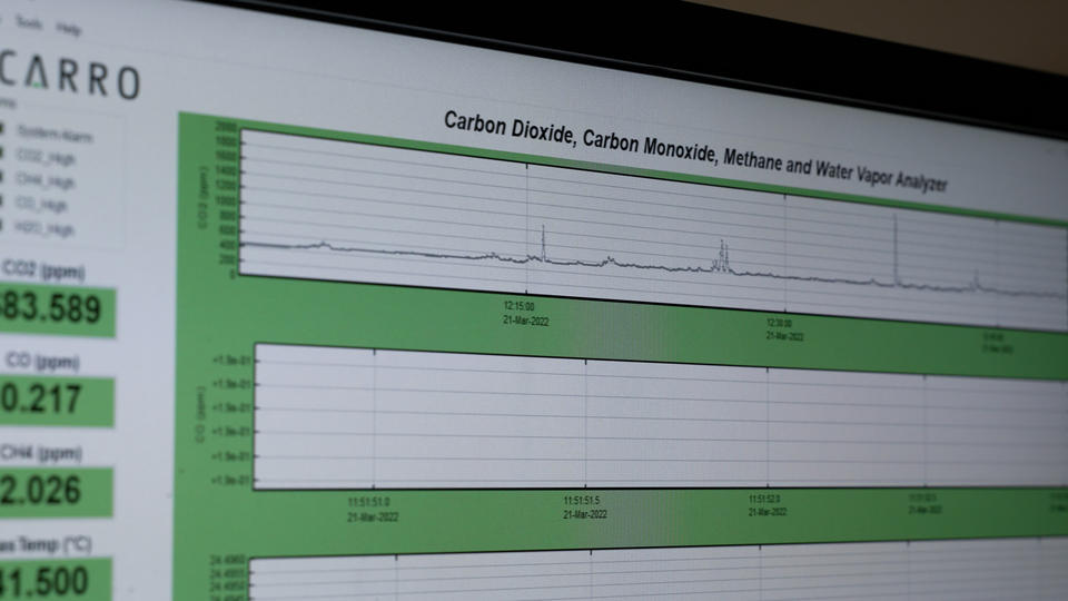CASA project at net-zero house computer screen