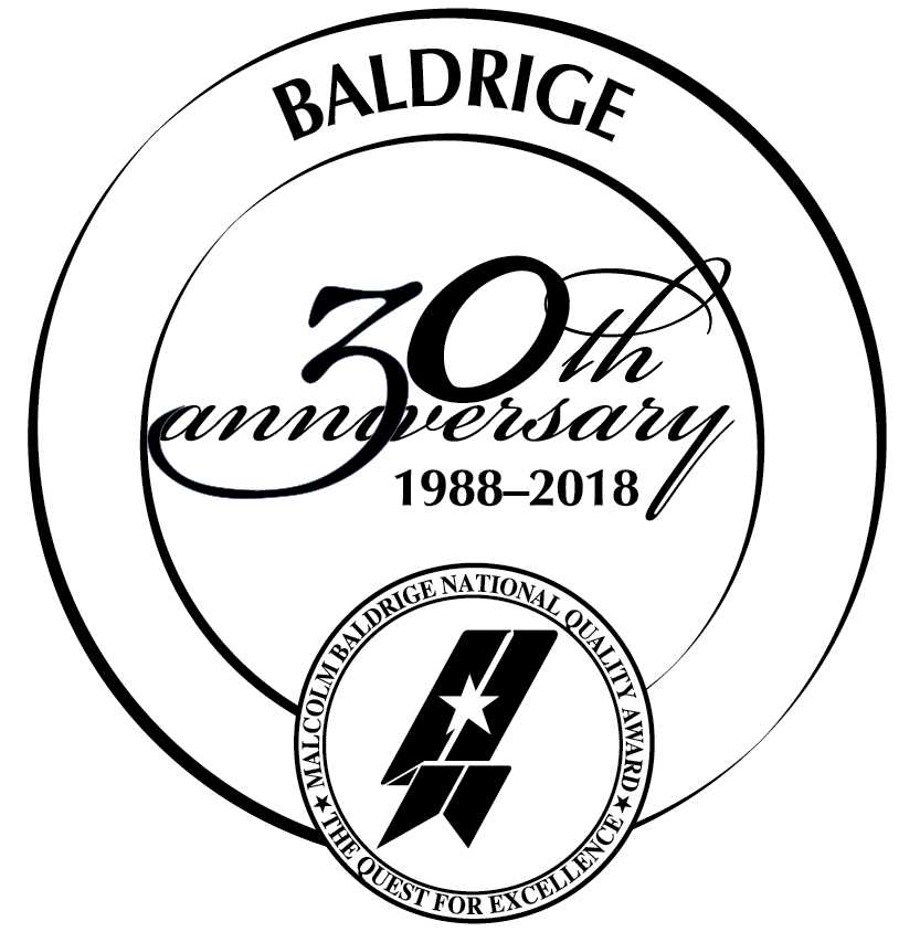 Baldrige 30th Anniversary Black Logo png