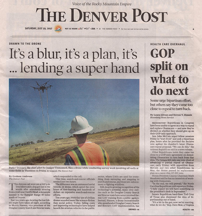 Denver Post front page