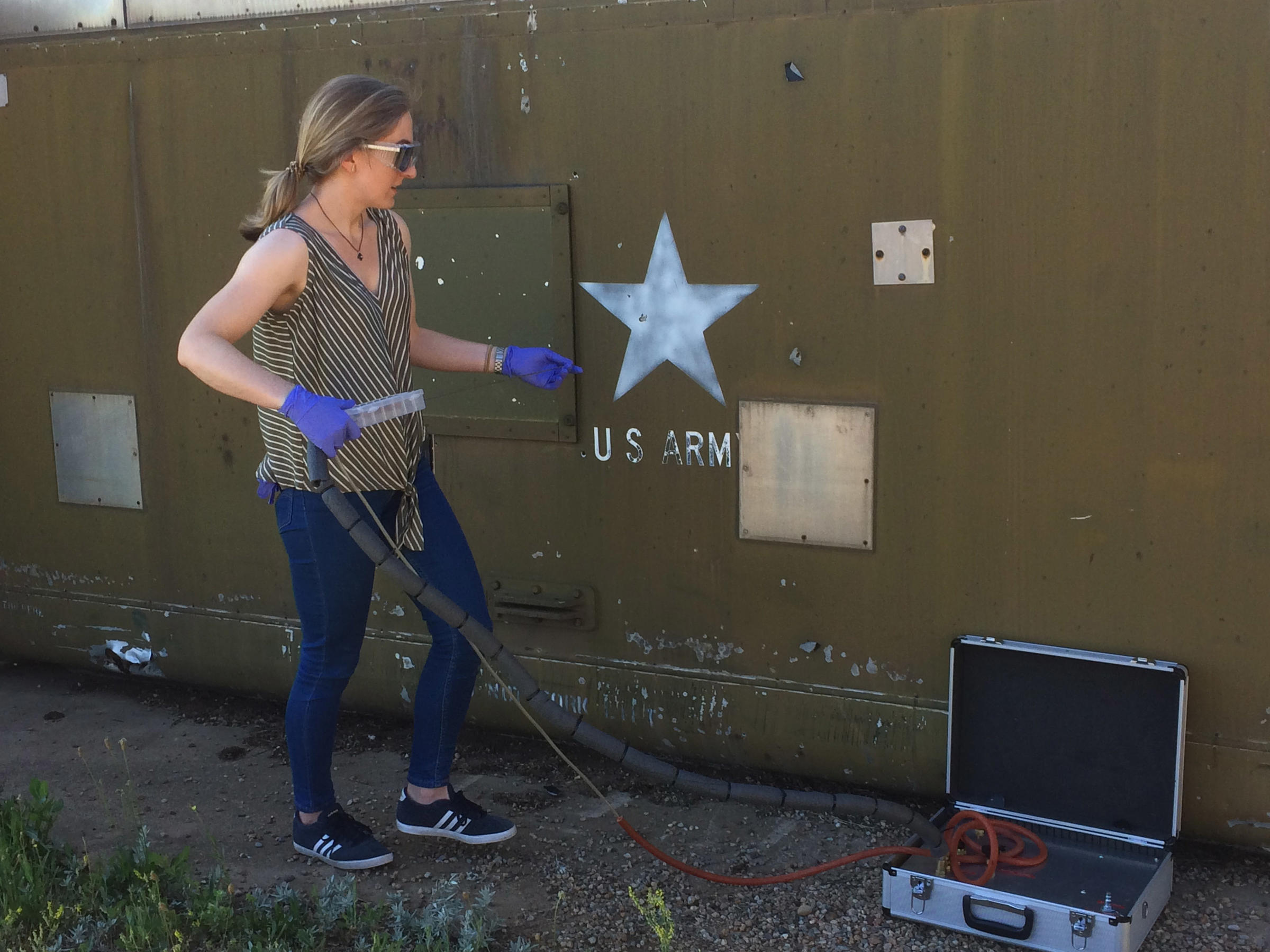 Megan Harries with PLOT-cryo #1