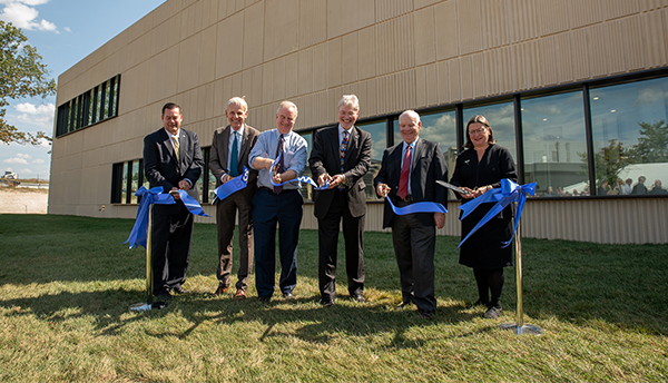 Radiation Physics Building H Wing ribbon cutting
