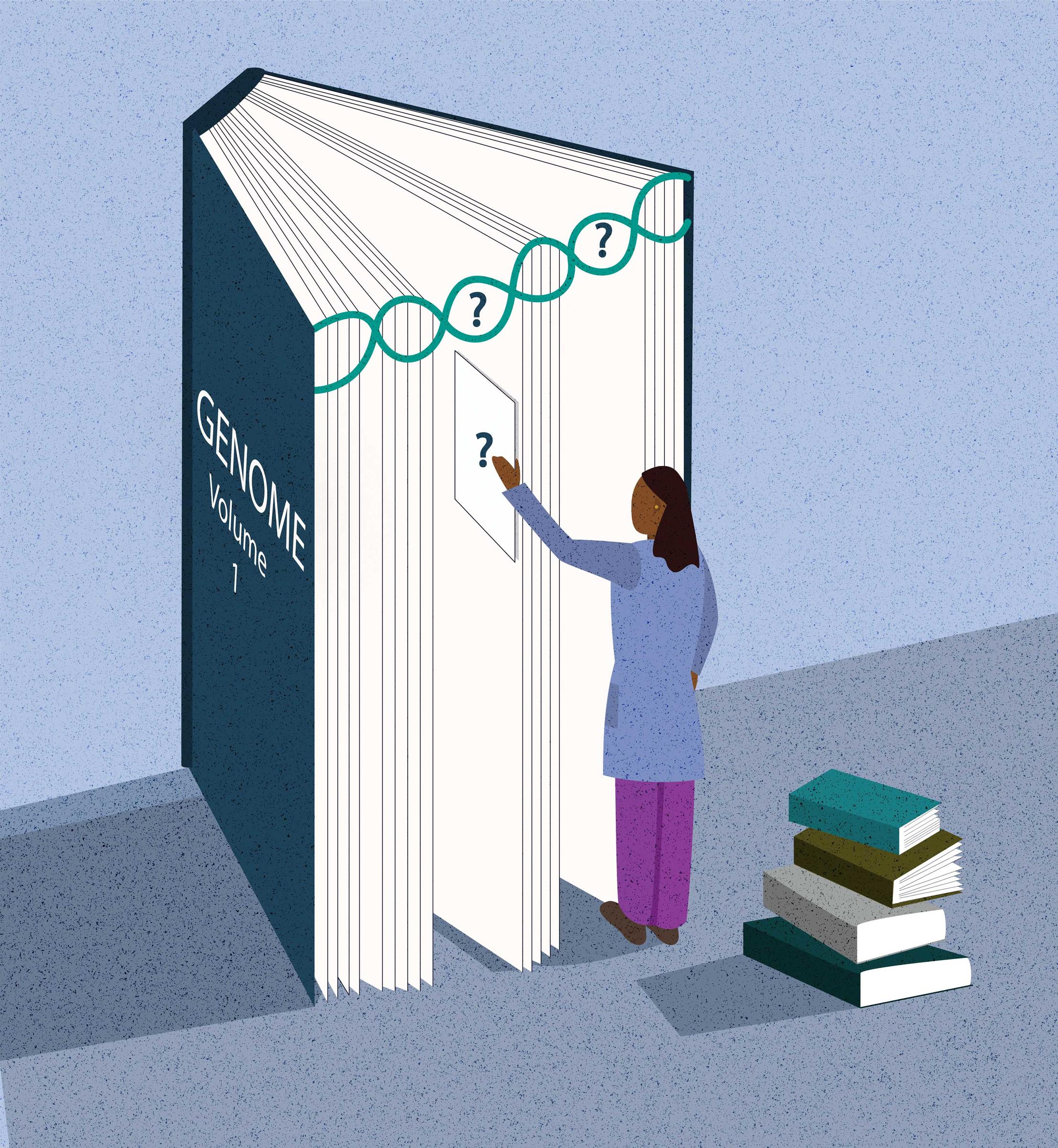 Genome as a book