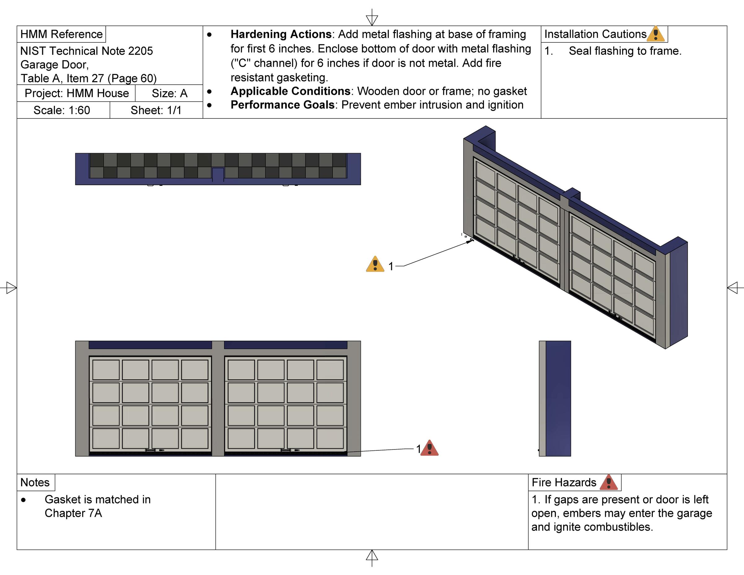 HMM ITEM CAD Drawing DOORS: Garage Door