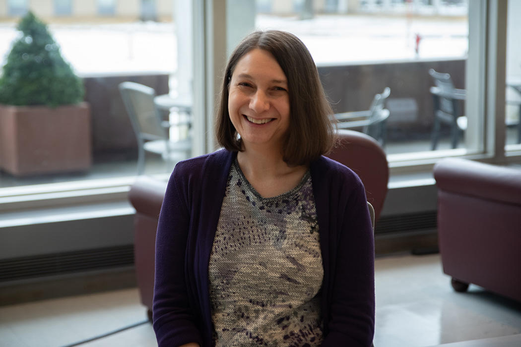 Julie Haney In Library