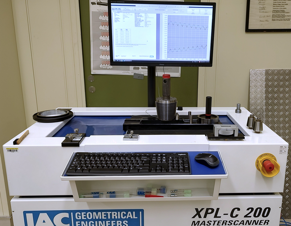 A commercial system for measuring thread elements