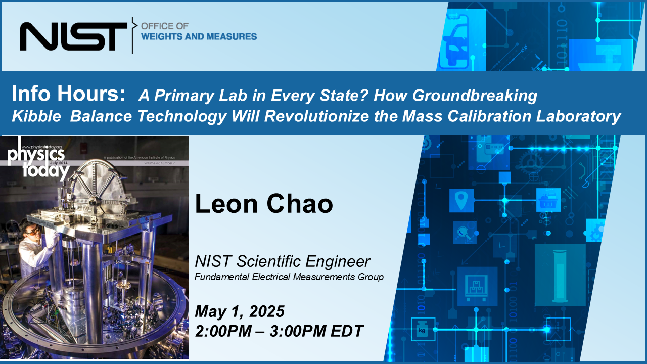NIST OWM Info Hour: A Primary Lab in Every State? How Groundbreaking ...