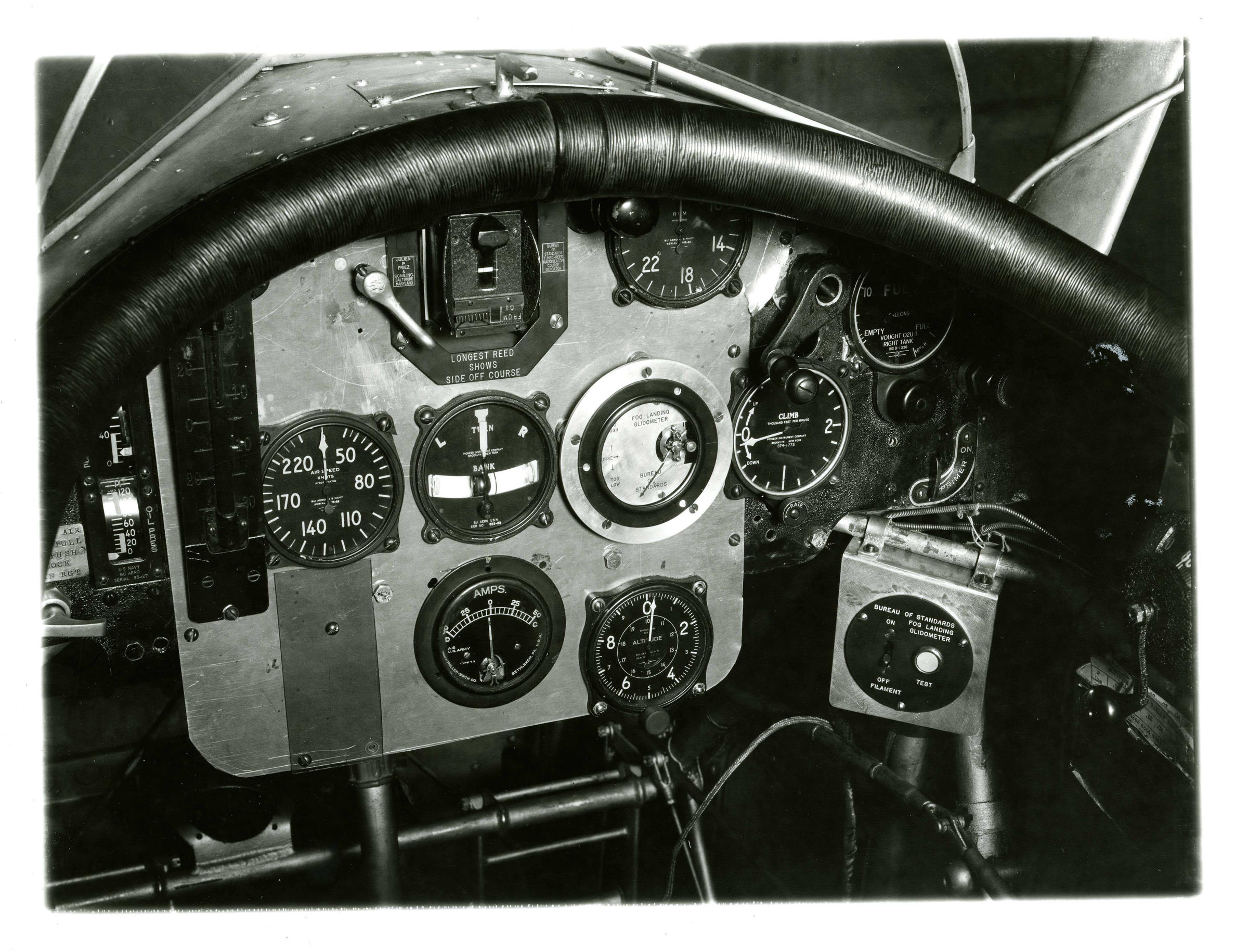 Blind landing control panel large